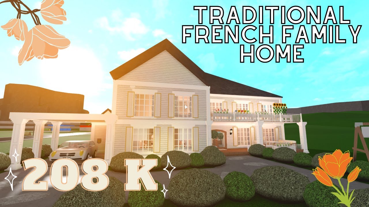Traditional French Family Home 208K | ROBLOX Bloxburg Build - YouTube