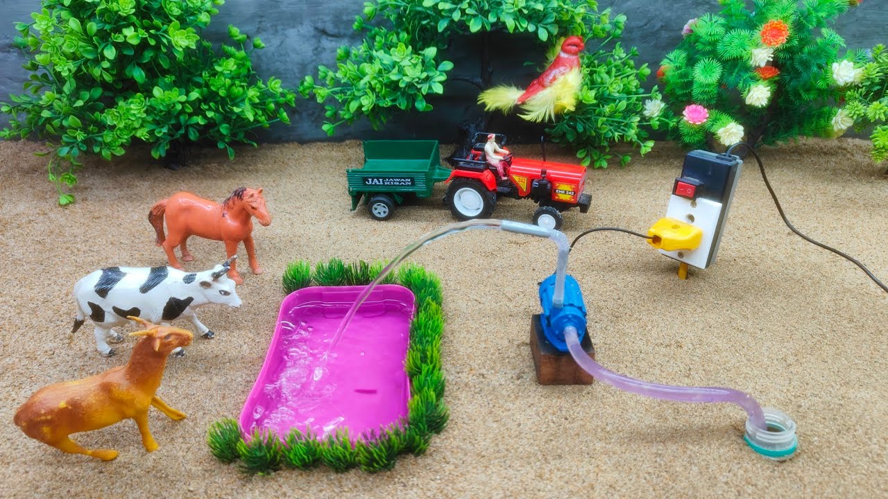 how to make mini motor water pump project - YouTube