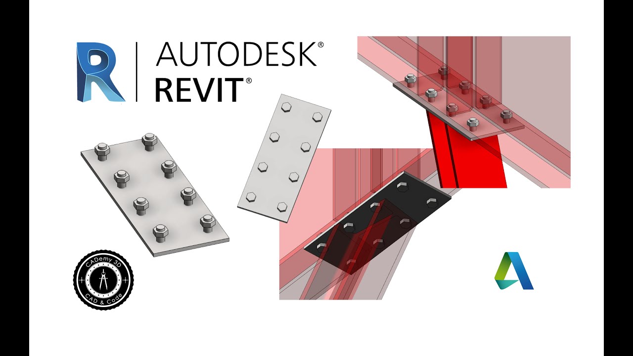 Revit - Create a Bolted Connection Plate - YouTube