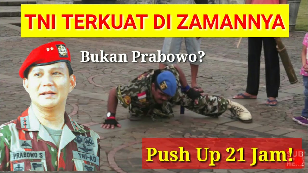 TNI TERKUAT! Push Up Selama 21 Jam - Masuk Rekor Muri - YouTube