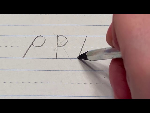 Cursive Capital P Connect