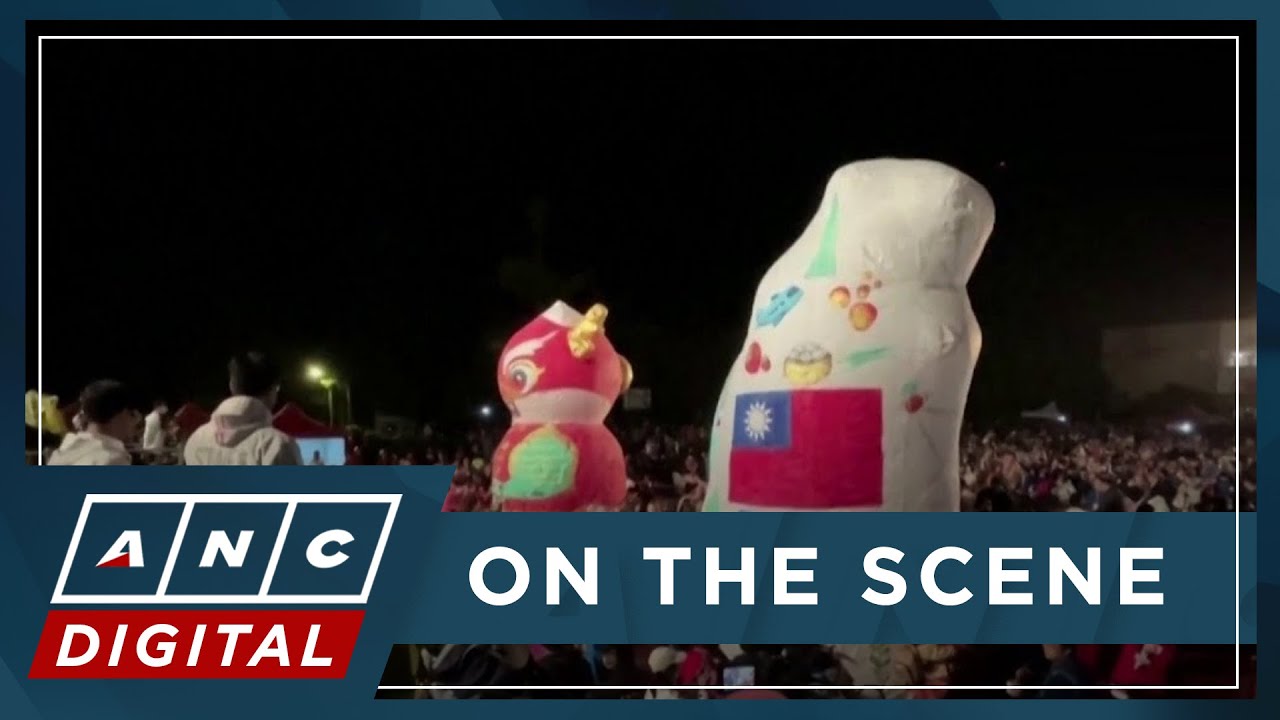 Sky lanterns light up Taiwan in celebration of Year of the Dragon | ANC ...
