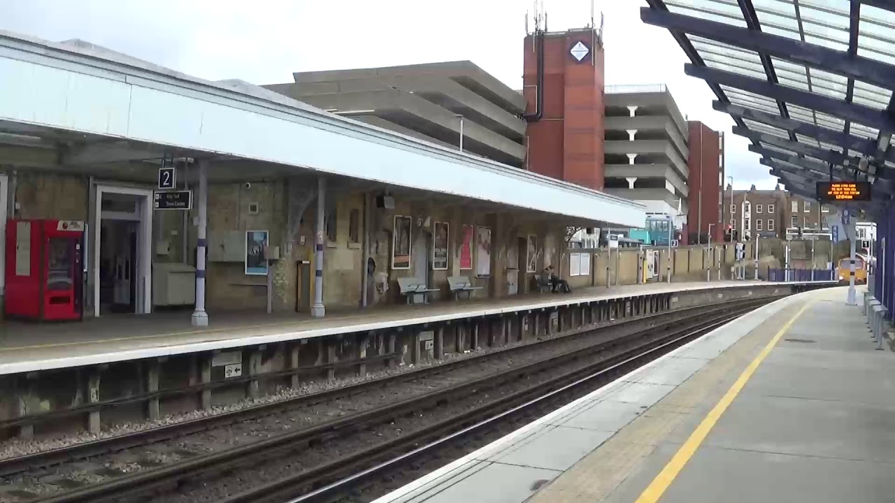 CLASS 66775 GBRF BALLAST WAGONS & CONCRETE SLEEPERS THROUGH GRAVESEND ...