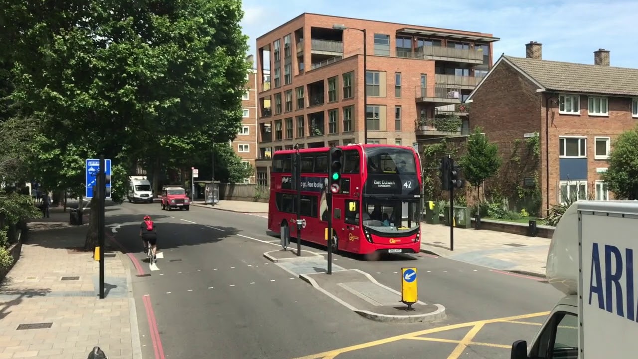 LONDON BUSES ROUTE 381 WATERLOO TO SURREY QUAYS STATION - YouTube