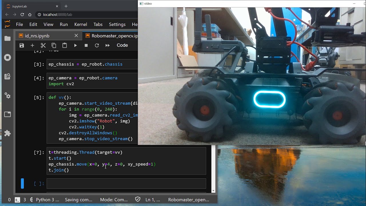 Robomaster SDK/python Mecanum Wheeled Car小車橫行與opencv辨識多個號碼牌 - YouTube