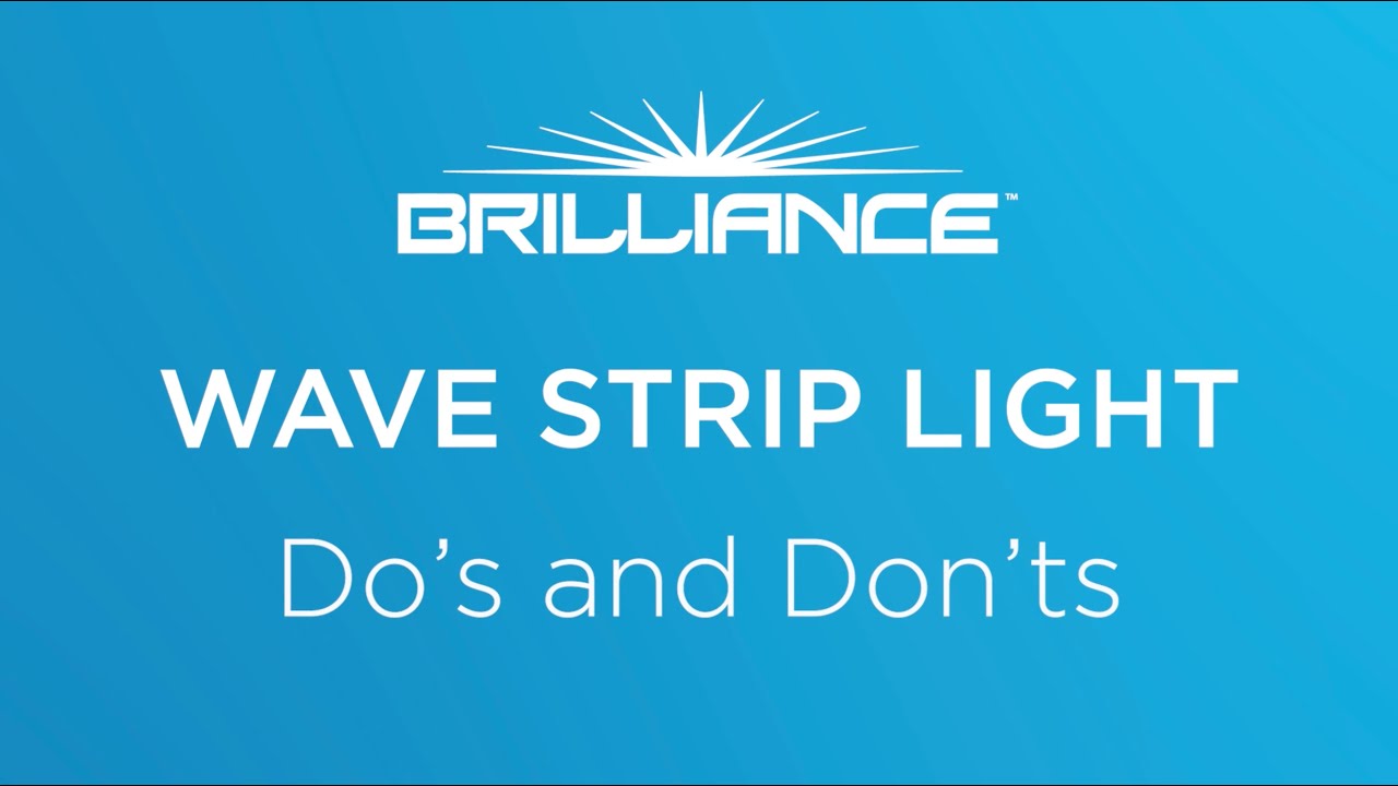 Wave Strip Light: Do's and Don'ts - YouTube