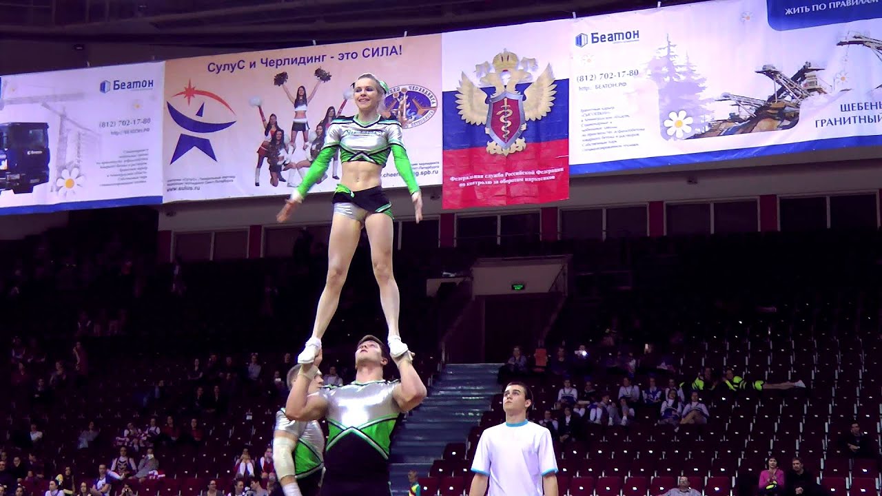 No Limit Cheerleading Team Partner Stunts 2 - YouTube