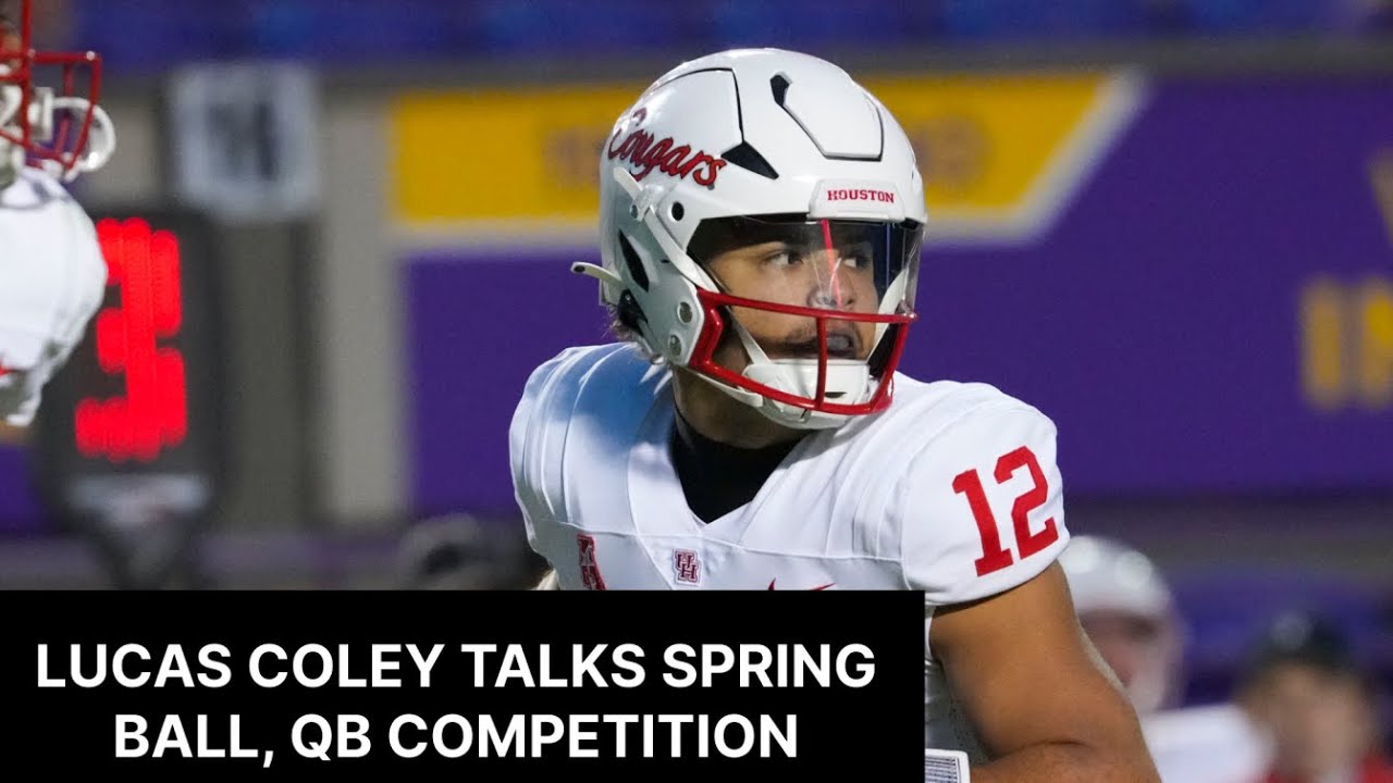 Houston Cougars Lucas Coley talks spring practice, growth behind ...