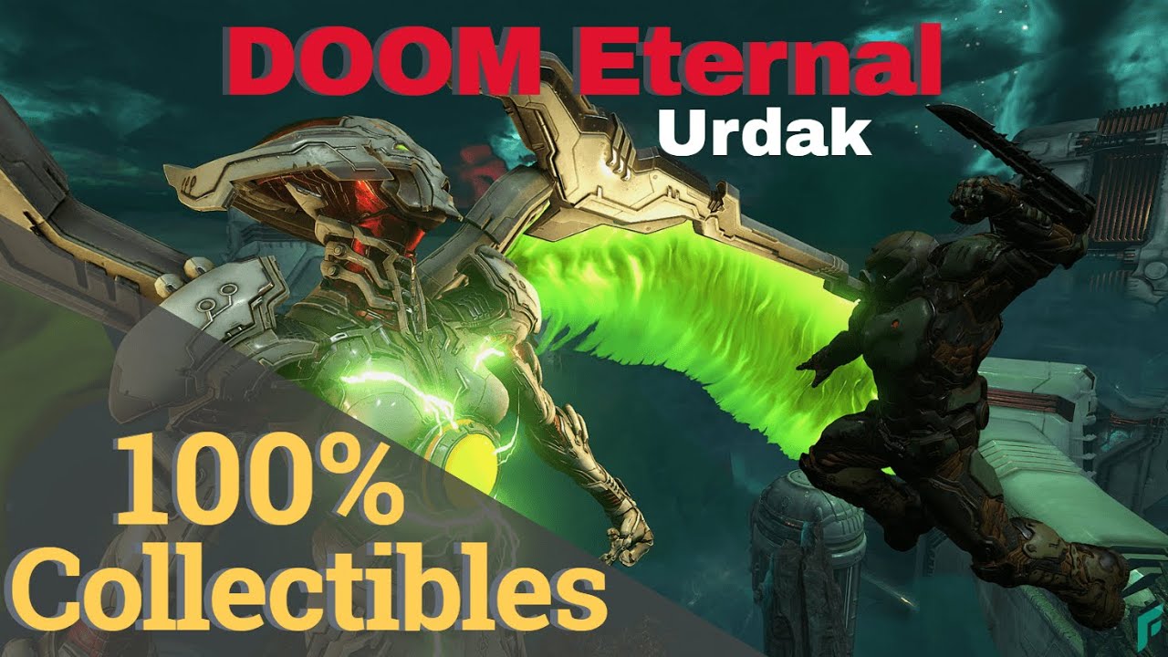 Doom Eternal Guide 100% Collectibles Urdak - YouTube