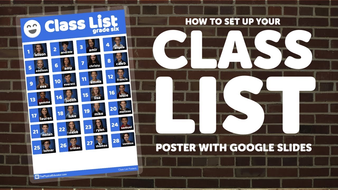 How To Create A Visual Roster | Google Slides Template Tutorial - YouTube