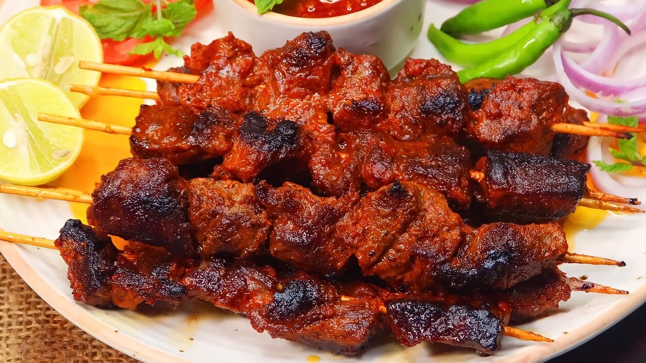 Masala Boti Kabab Recipe | Bakra Eid Special Recipe 🐐 - YouTube