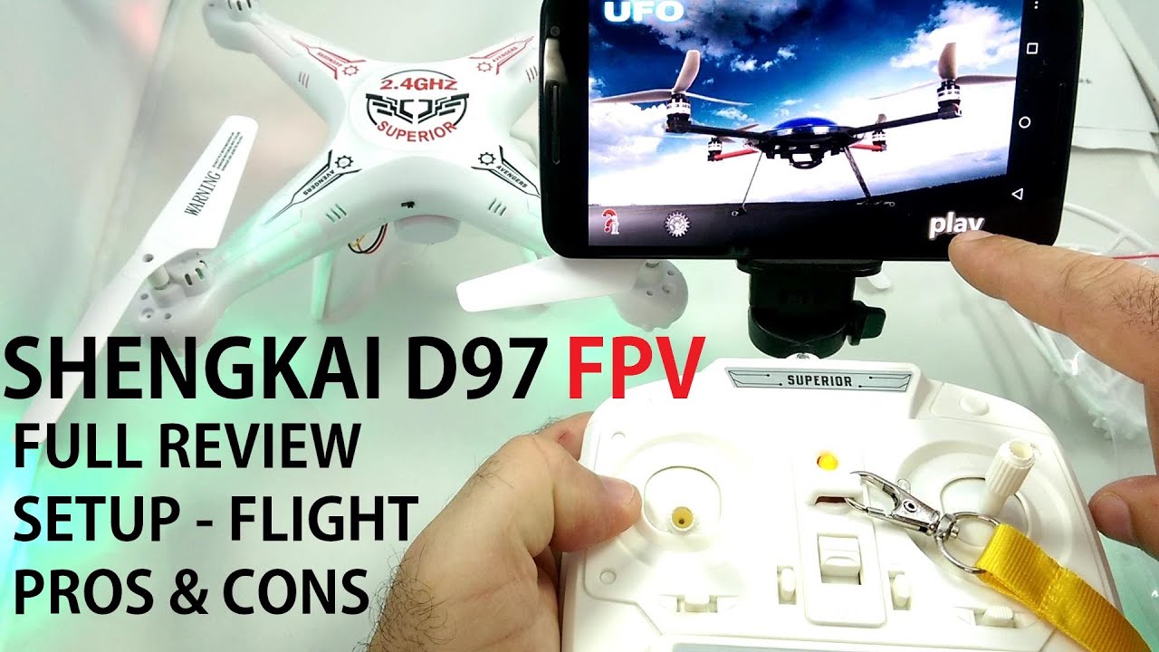 SHENGKAI D97 FPV QuadCopter Drone Review (SYMA X5C/SW Killer?) - Setup ...