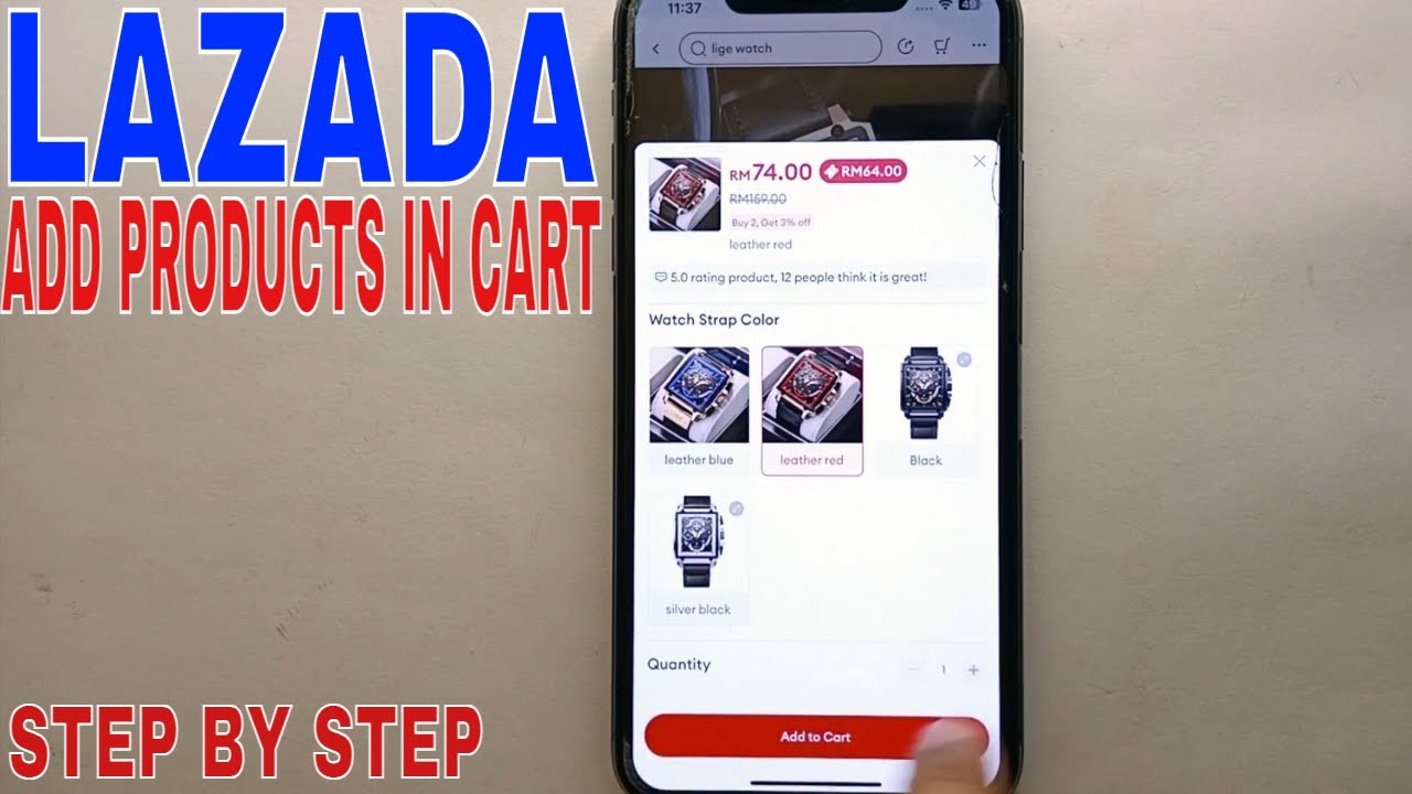 How To Add Products In Cart On Lazada 🔴 - YouTube