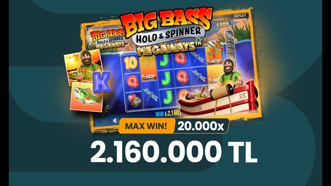 Big Bass Hold & Spinner Megaways 🎣 | MİLYONLUK KAZANÇ 😱 | 108₺ Bet İle ...