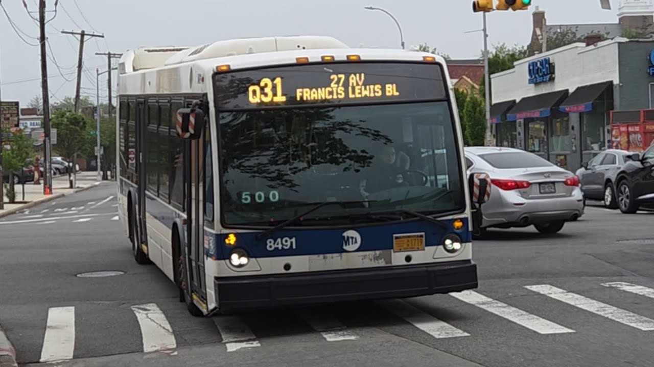 MTA NYCT: 2015 Nova LFS #8491 on the Q31 @ Bell Blvd & Northern Blvd ...