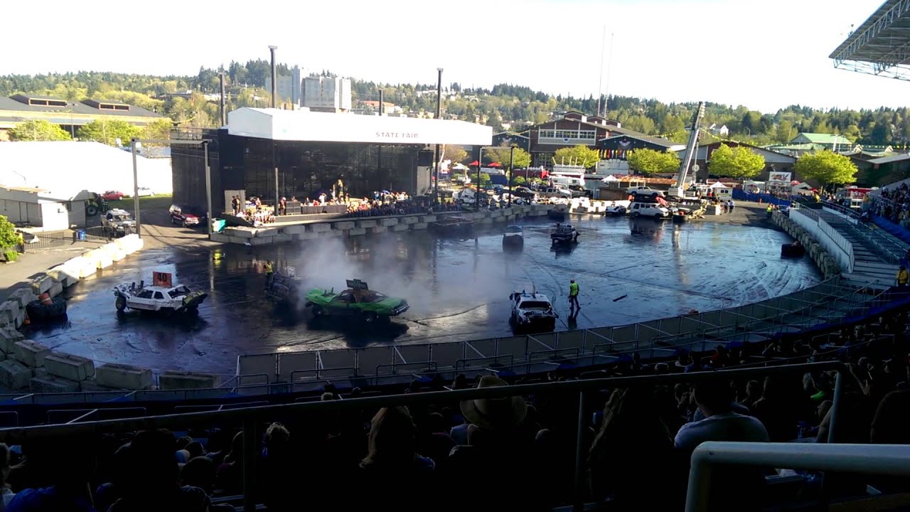 Slamfest large car demo Derby 4/13/2014 - YouTube