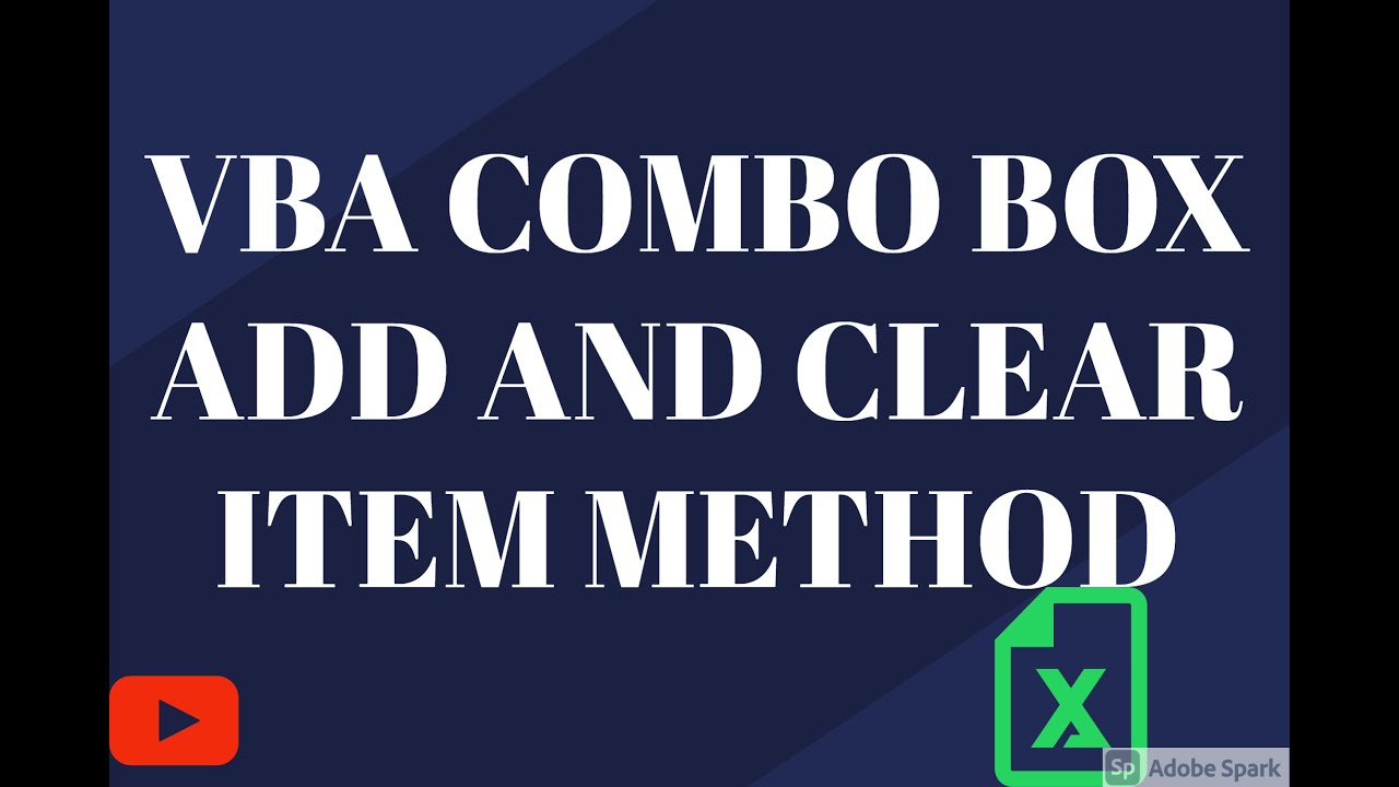 Userform Combo Box Additem And Clear Method In Hindi Combobox Additem And Clear Method In