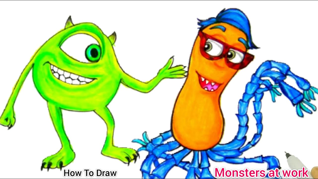 Monsters at Work | Watch Monsters at Work Episode | How To Draw Monster ...