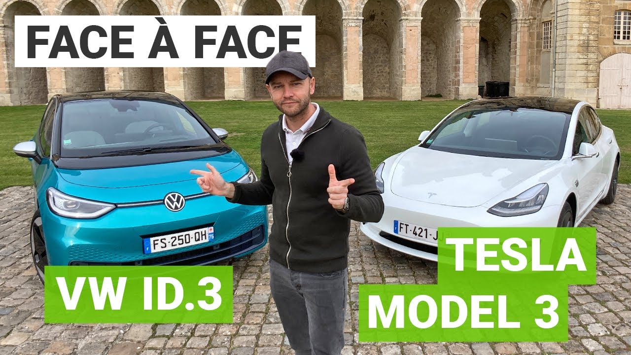 Volkswagen ID3 vs. Tesla Model 3 SR+ : un comparatif électrique ...
