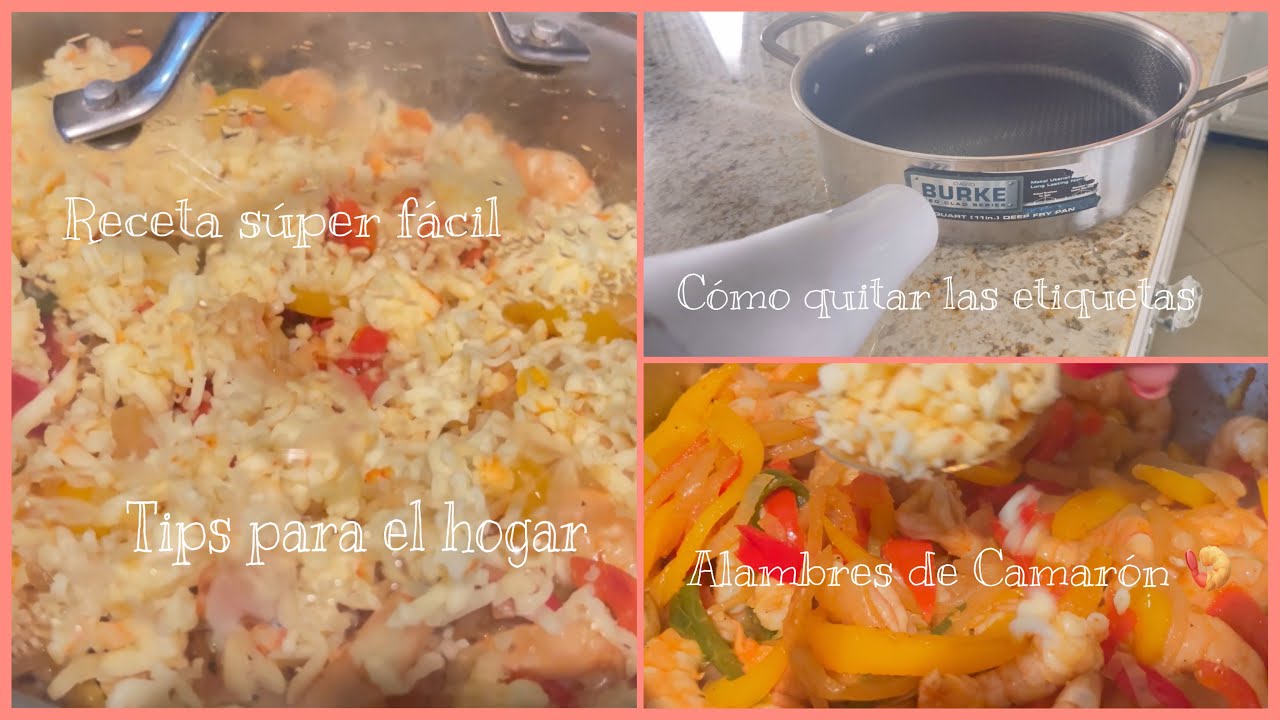 Tips para el hogar| Alambres de Camarón 🍤 |Shrimp receipt |cómo cuidar ...