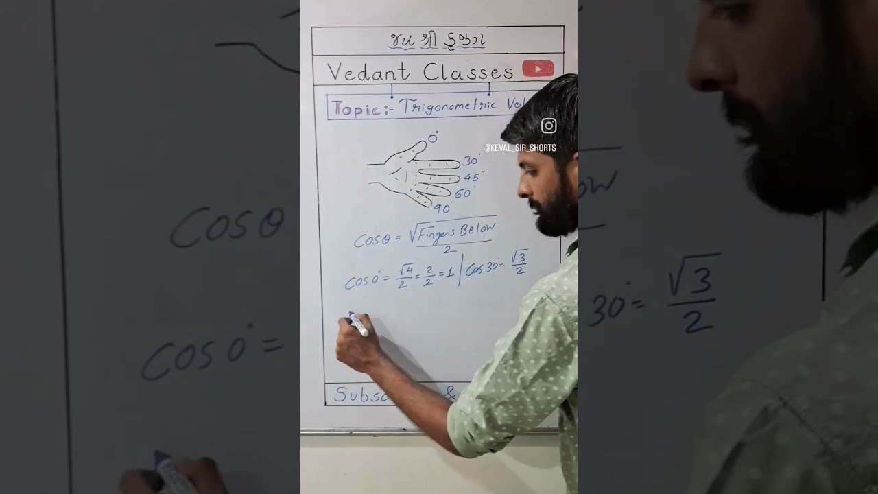 Trigonometry Value Class 10 Maths Value Table shorts youtube Trigonometry Value Class 10 Maths Value Table shorts youtube