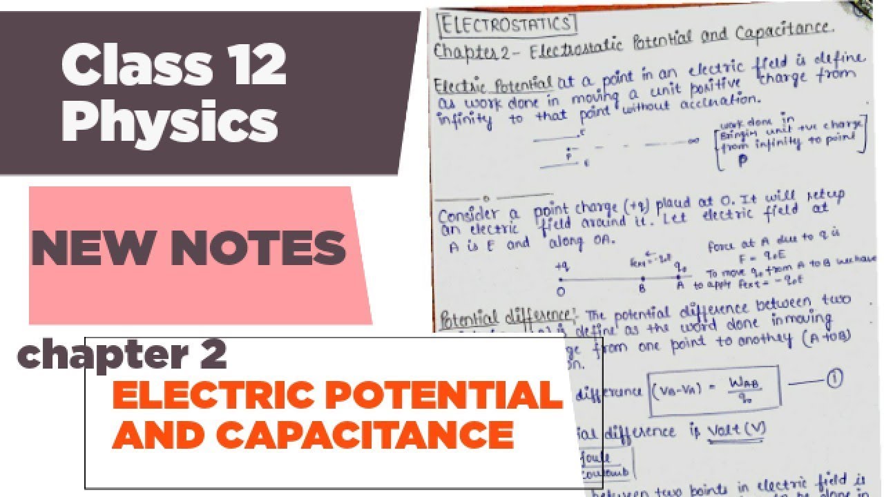 SHORT NOTES OF ELECTROSTATIC POTENTIAL#jee #neet - YouTube