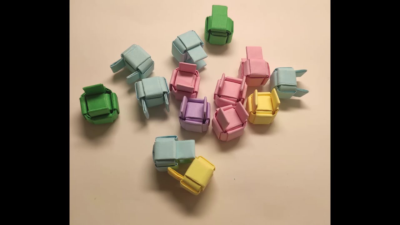 3D Origami Half-Brick (Plug-Socket Module) | Modular Origami | Brick ...