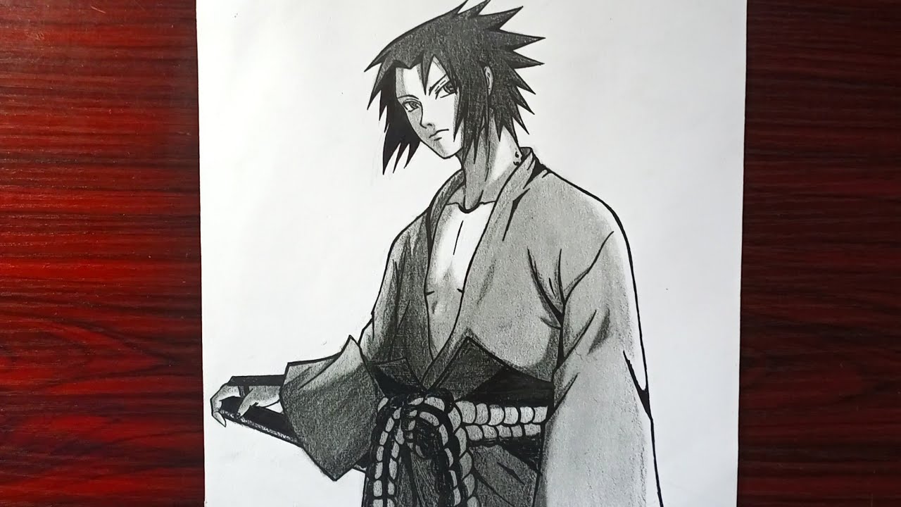 How to Draw Sasuke Uchiha [Naruto Shippuden] - YouTube