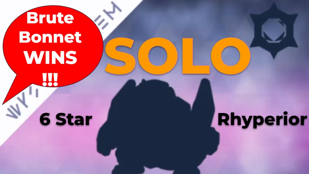 How to SOLO 6 star Rhyperior Rock Tera Type - Brute Bonnet - Pokemon ...