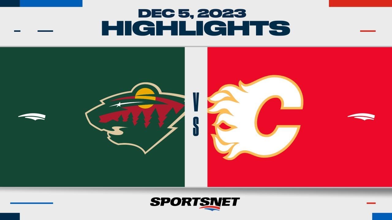 NHL Highlights | Wild vs. Flames - December 5, 2023 - YouTube