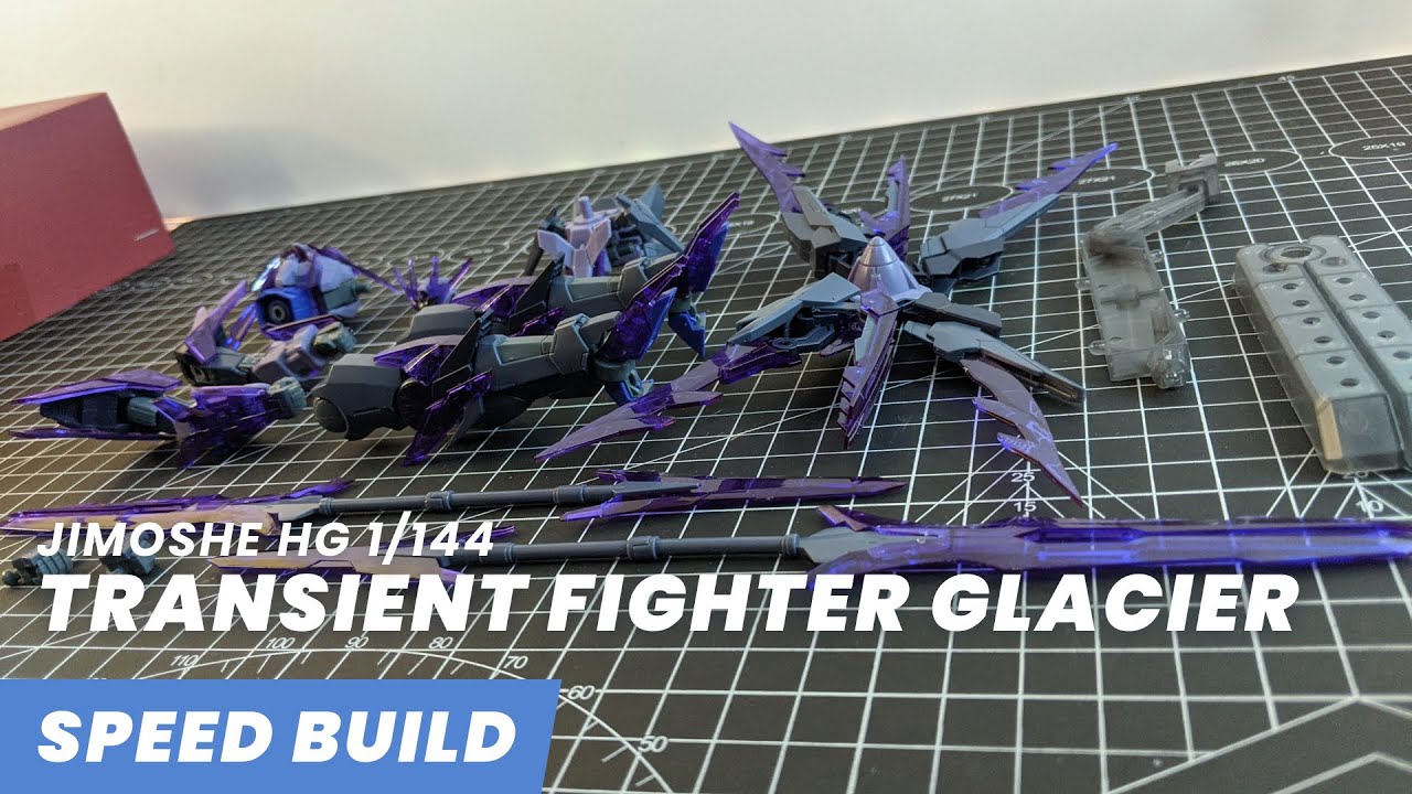 JMS HG 1/144 Transient Fighter Glacier Speed Build - YouTube