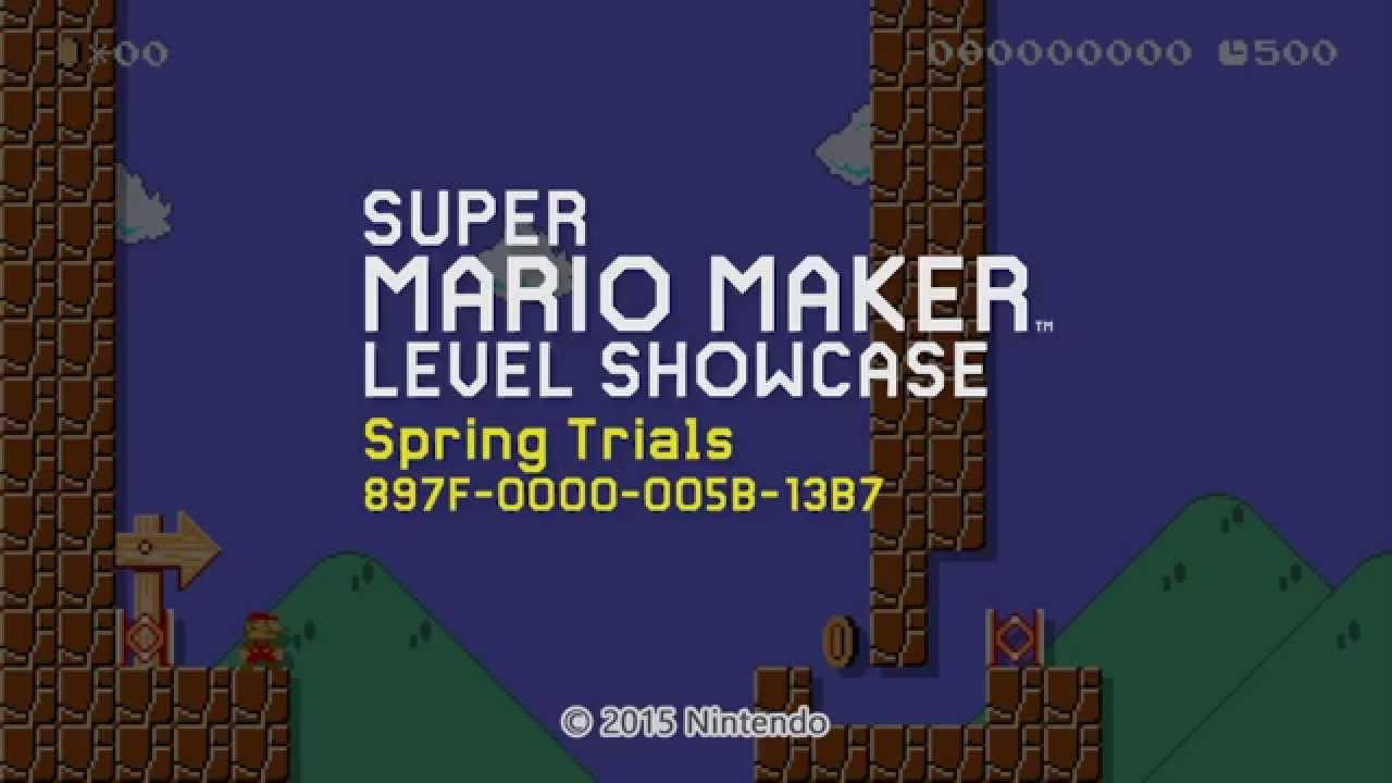 Mario Maker: Spring Trials (Playthrough) - YouTube