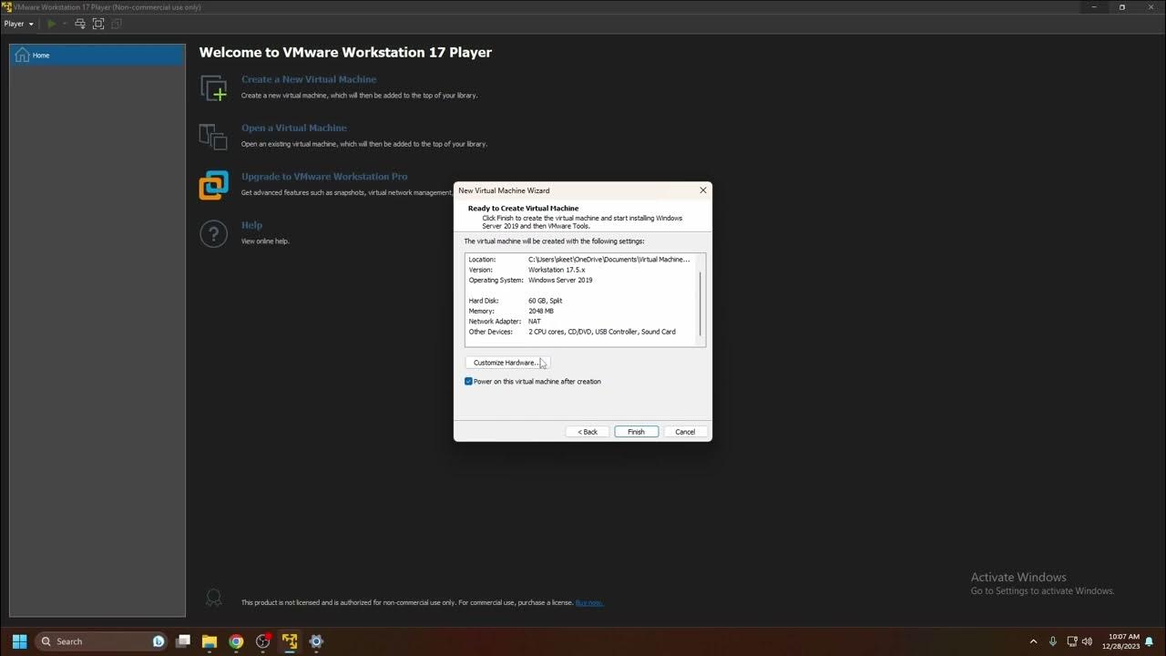 Setting Up A Windows Server 2019 VM + Enable Virtualization - YouTube