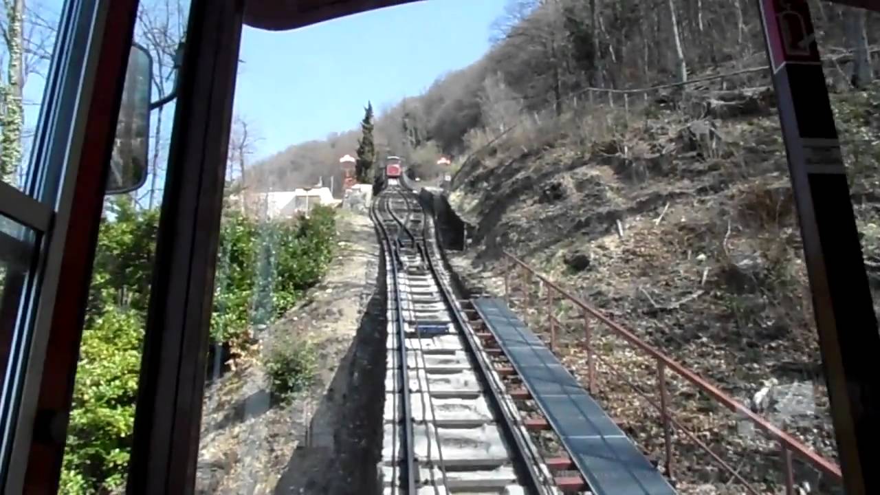 Monte Bre by funicular - Lugano - YouTube