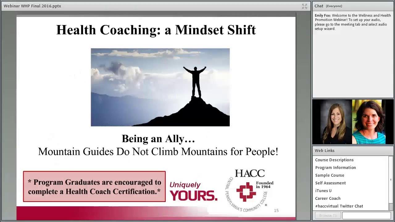 HACC Wellness and Health Promotion Program Webinar - YouTube