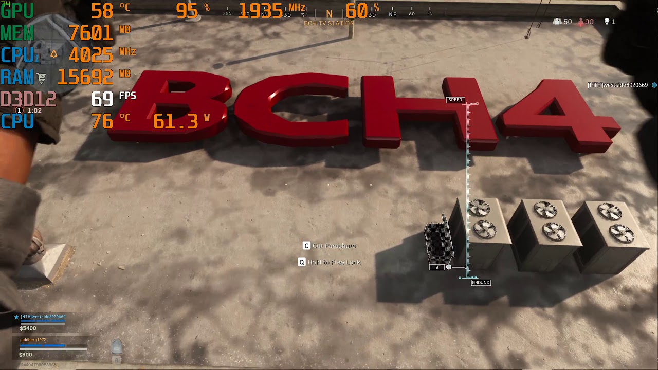 1440p High, Warzone Call of Duty, Ryzen 5 3600X, RTX 2070 Super, 32GB ...