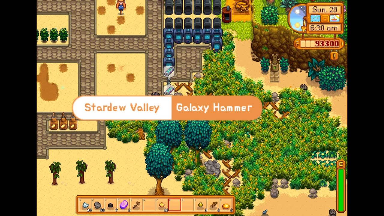 Stardew Valley Galaxy Hammer - YouTube