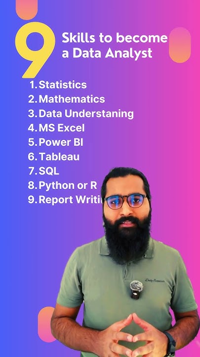 Nine Skills to become a Data Analyst #datascience #dataanalysis #dataanalyst #codanics #excel ...