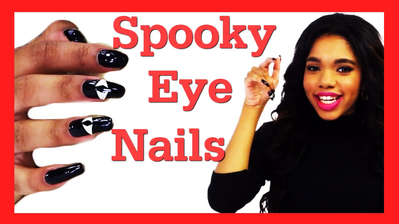 Spooky Halloween Nail Art Tutorial with Teala! #17daily - YouTube