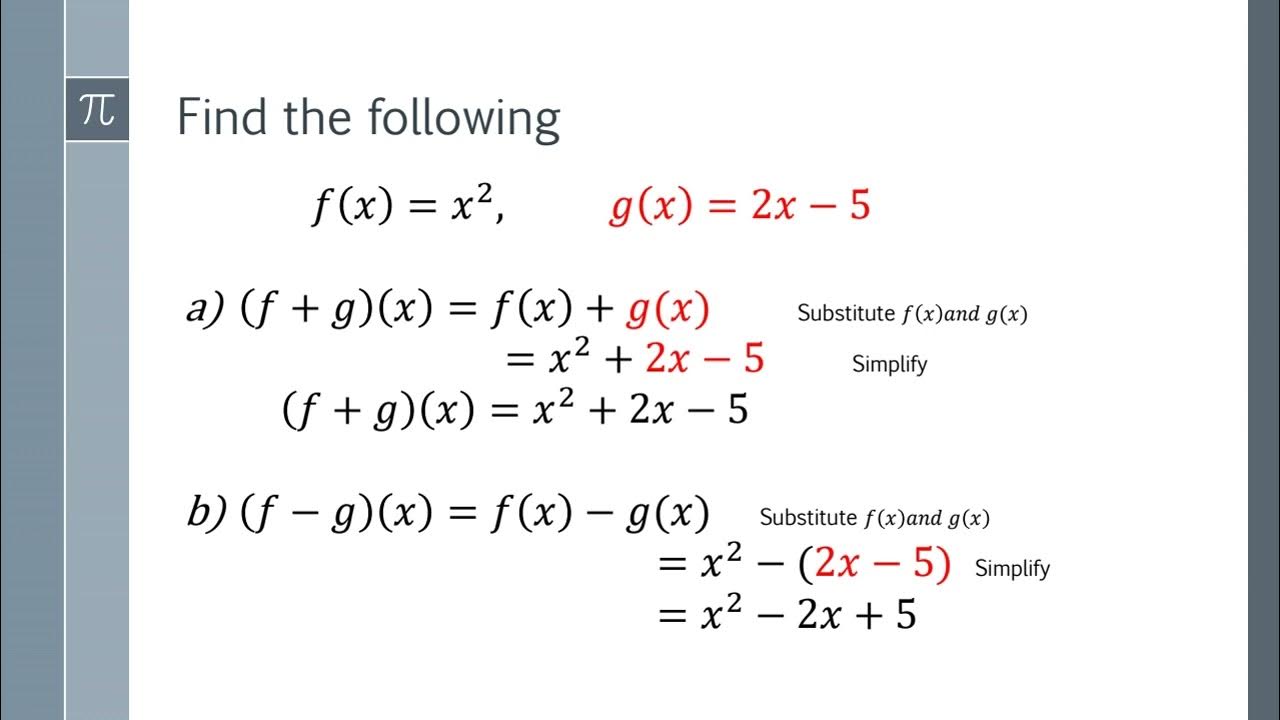 Spring 2024 Happy Math Hour Math 1314 Evaluate Combinations of Functions and Composite Functions ...