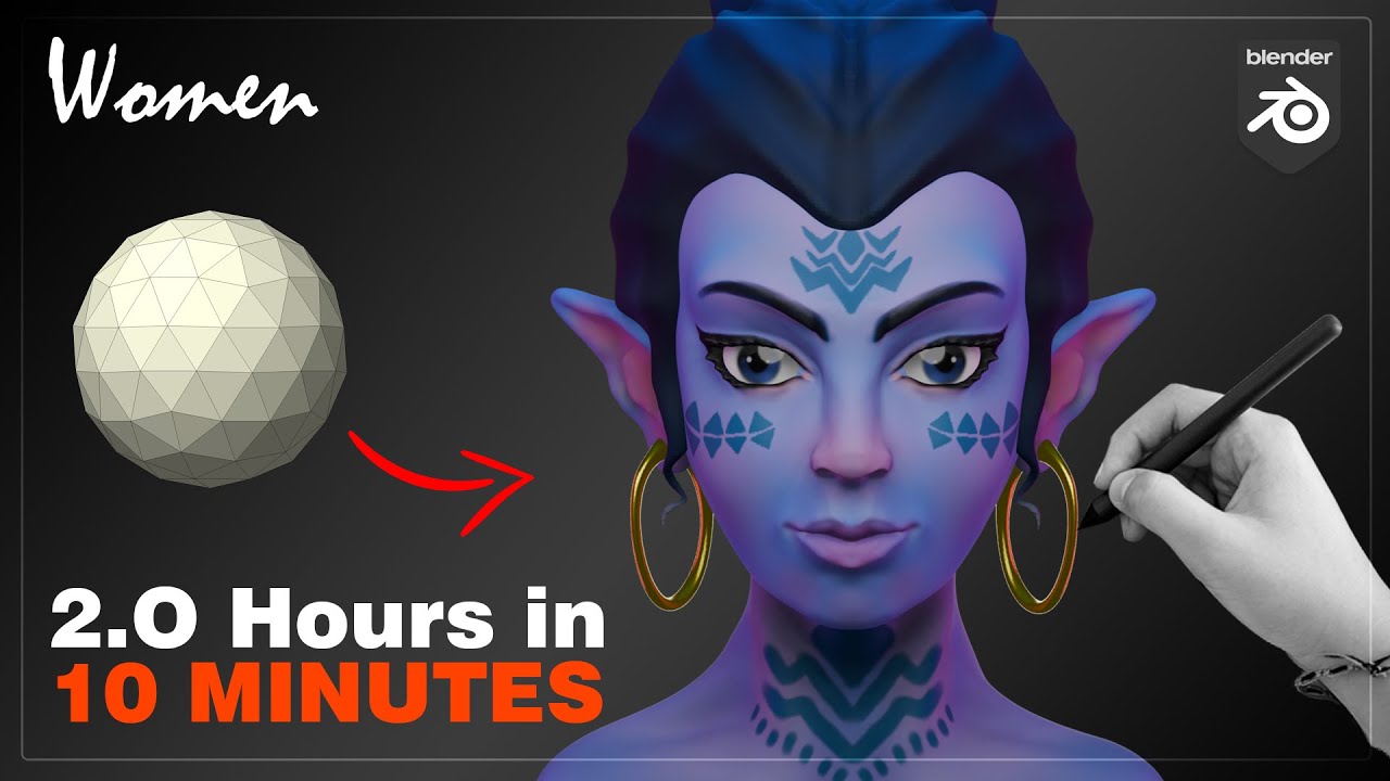 "Stylized Women’s Face 3D Sculpting Timelapse | Speed Art Process" 2025 ...