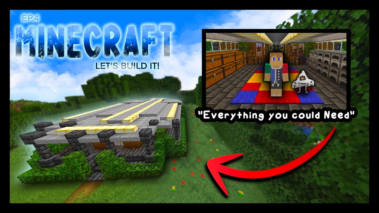 LET’S BUILD IT - The BEST Minecraft STARTER BASE Safe & Cozy - EP.4 ...