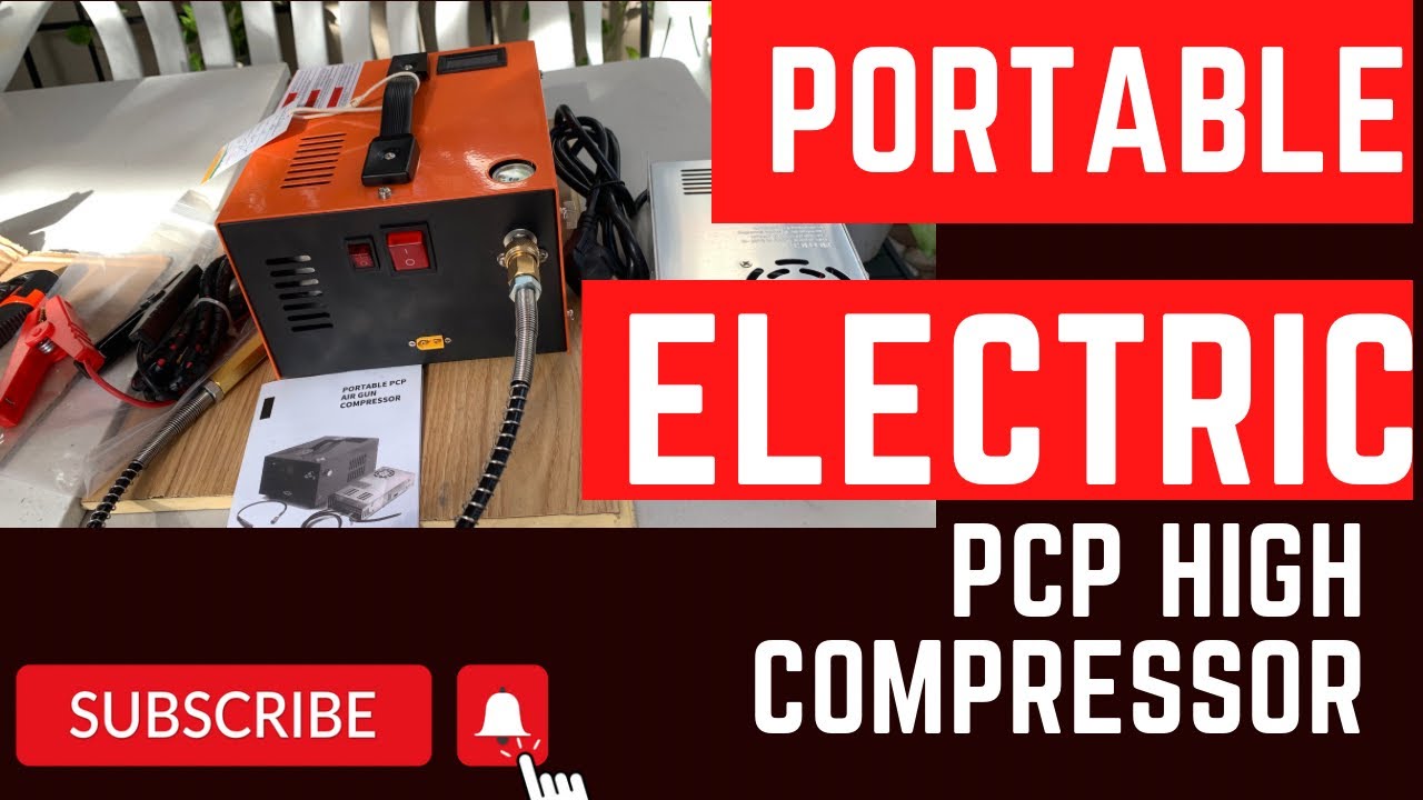 PORTABLE ELECTRIC PCP HIGH COMPRESSOR - UNBOXING & REVIEW (English ...