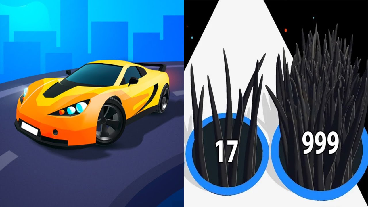 Satisfying Mobile Games Play 9999 Tiktok Games Dark Hole VS Race Master ...