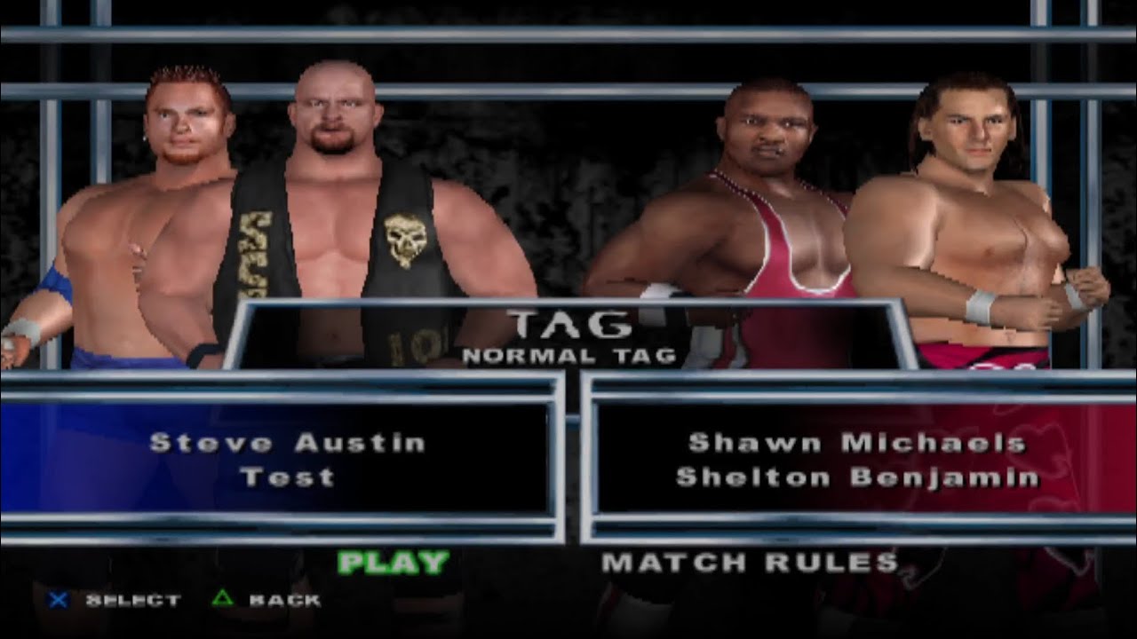 NORMAL TAG TEAM MATCH IN HCTP STEVE AUSTIN AND TEST VS HBK AND SHELTON ...