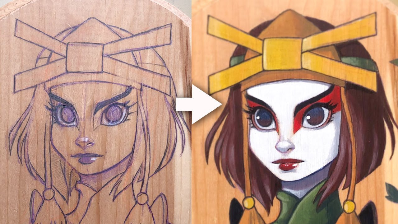 Painting Suki from Avatar by Chrissie Zullo - YouTube