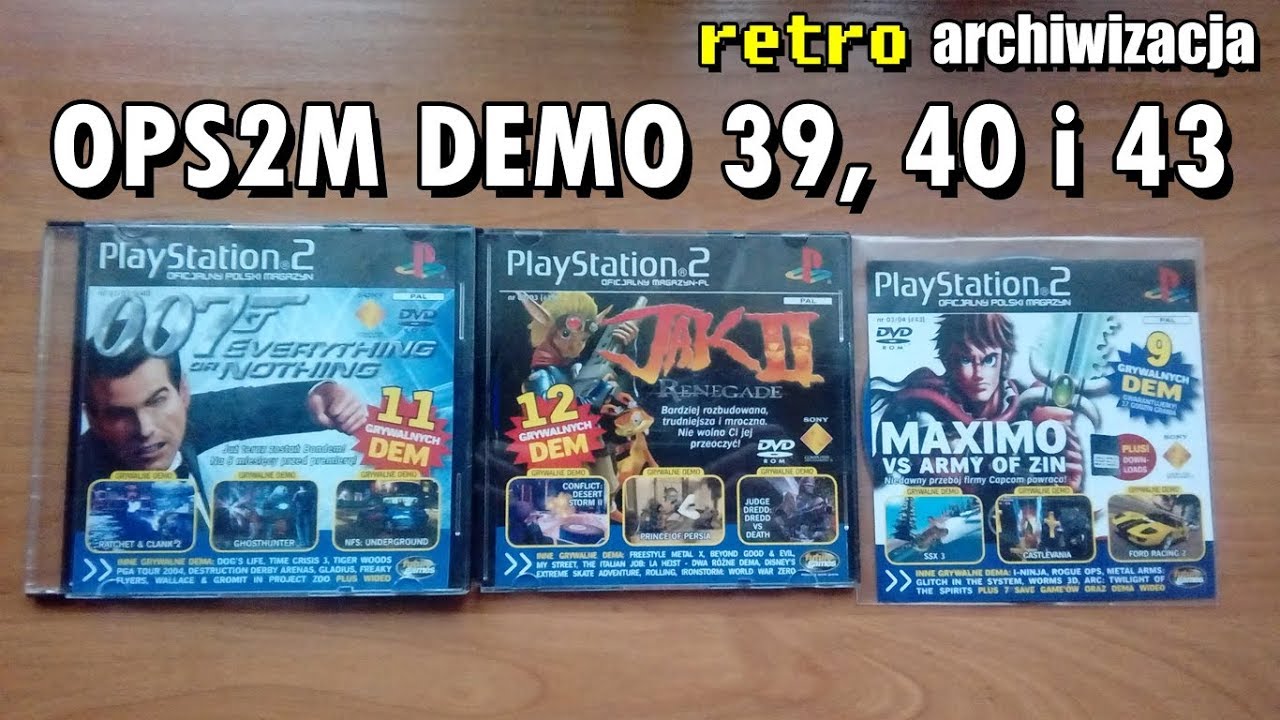 ops2m demo 39, 40 i 43 na PlayStation 2 | Retro archiwizacja - odcinek ...