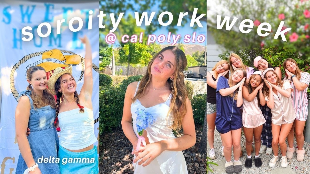 sorority work week vlog at cal poly slo | delta gamma - YouTube