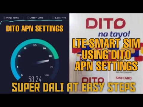 HOW TO SET ACCESS POINT NAME (APN) FOR DITO SIM - YouTube