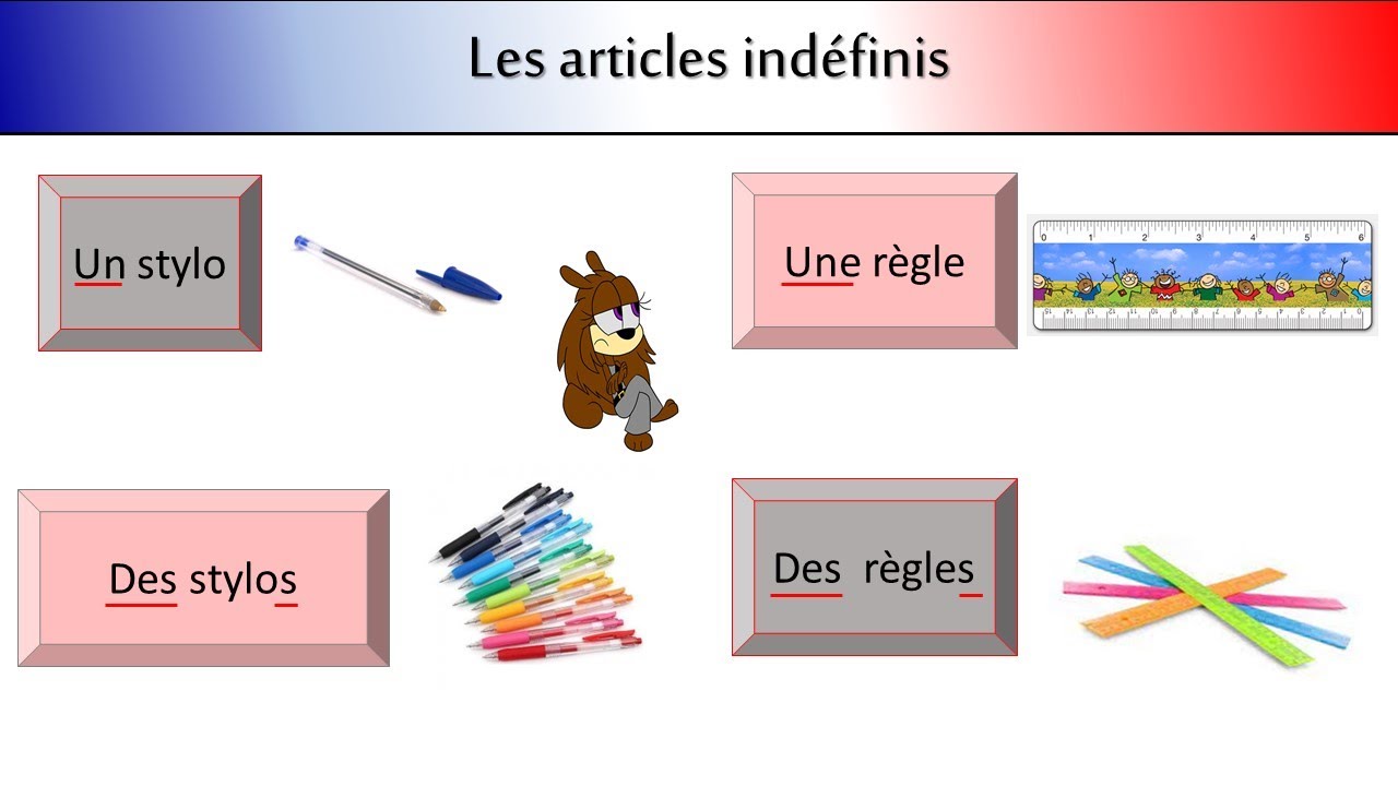 Les articles indéfinis - YouTube